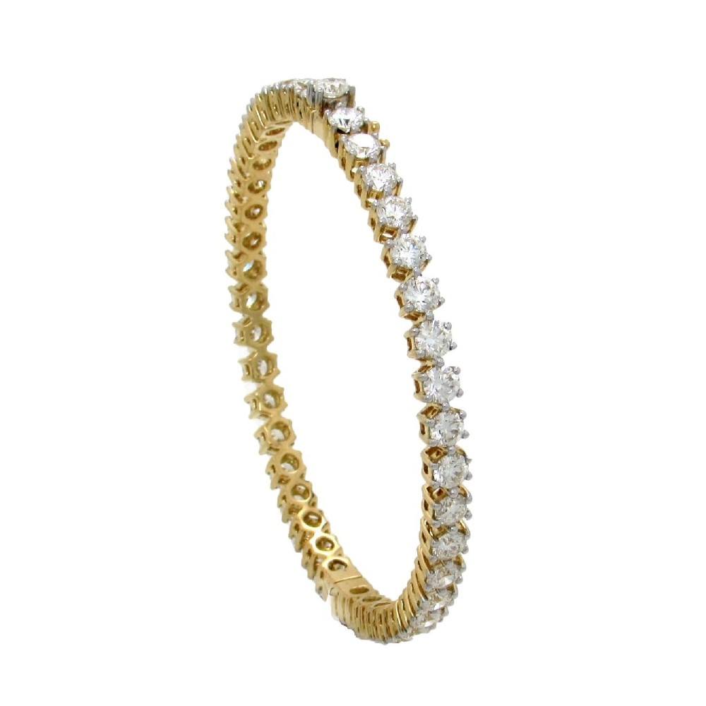 Solitaire Diamond Bangle – Maaya Fine Jewels