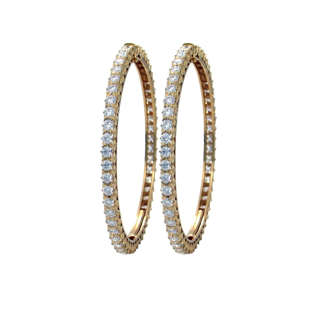 Single Line Solitaire Diamond Bangles – Maaya Fine Jewels